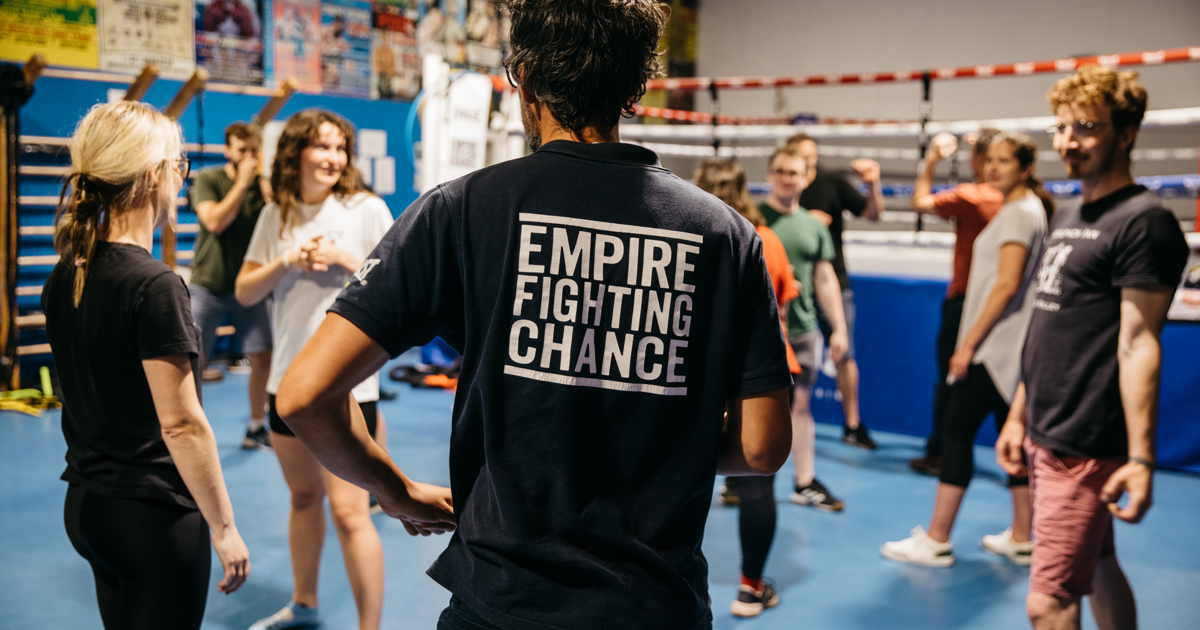 Boxing clubs from across the UK come to the gym at Empire